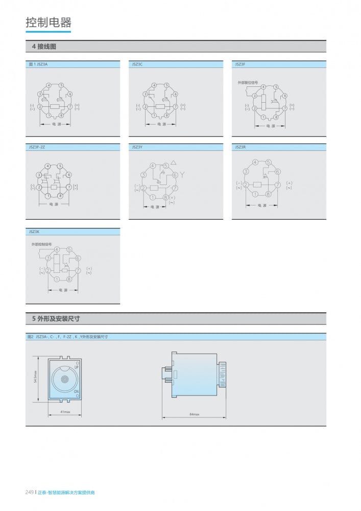 JSZ3 series technical document page 2