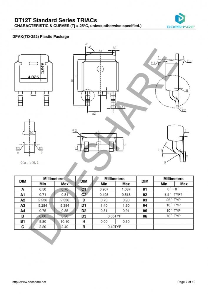DT12T10T-B datasheet page 7