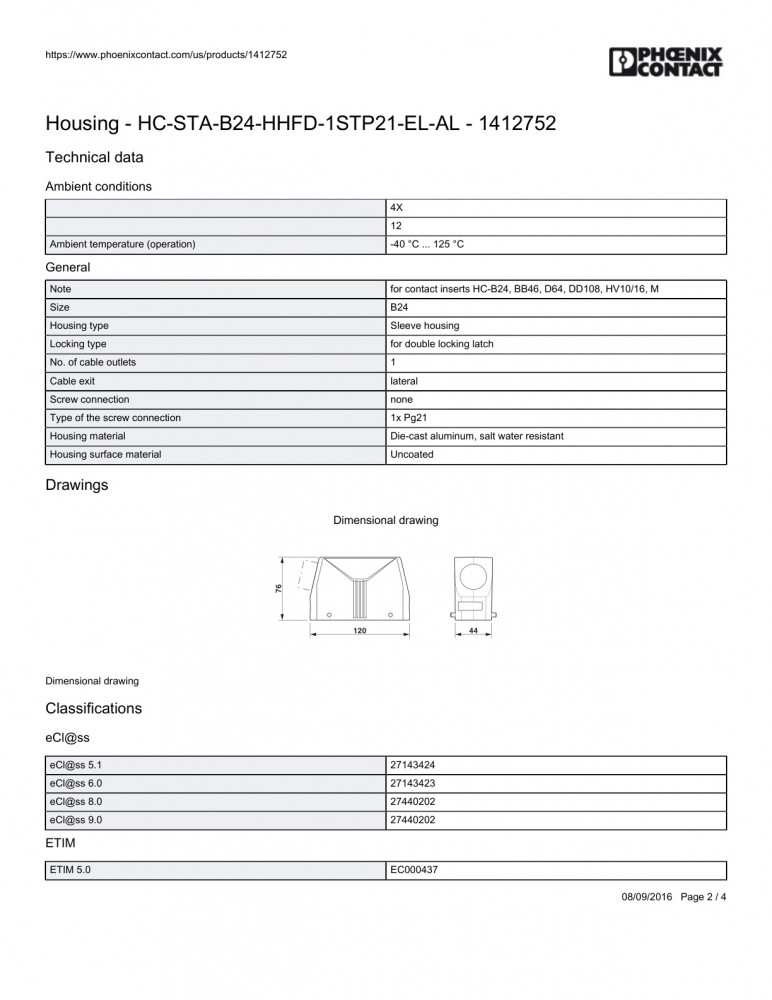 Phoenix Contact 1412752 catalog page 2