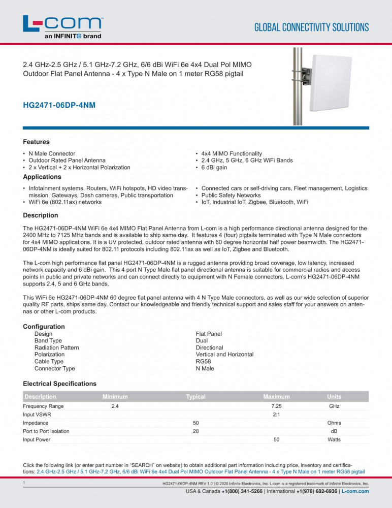 HG2471-06DP-4NM technical document page 1