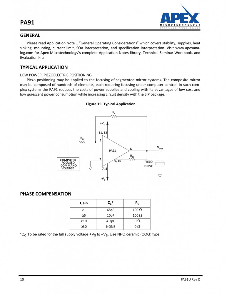 PA91 datasheet page 10