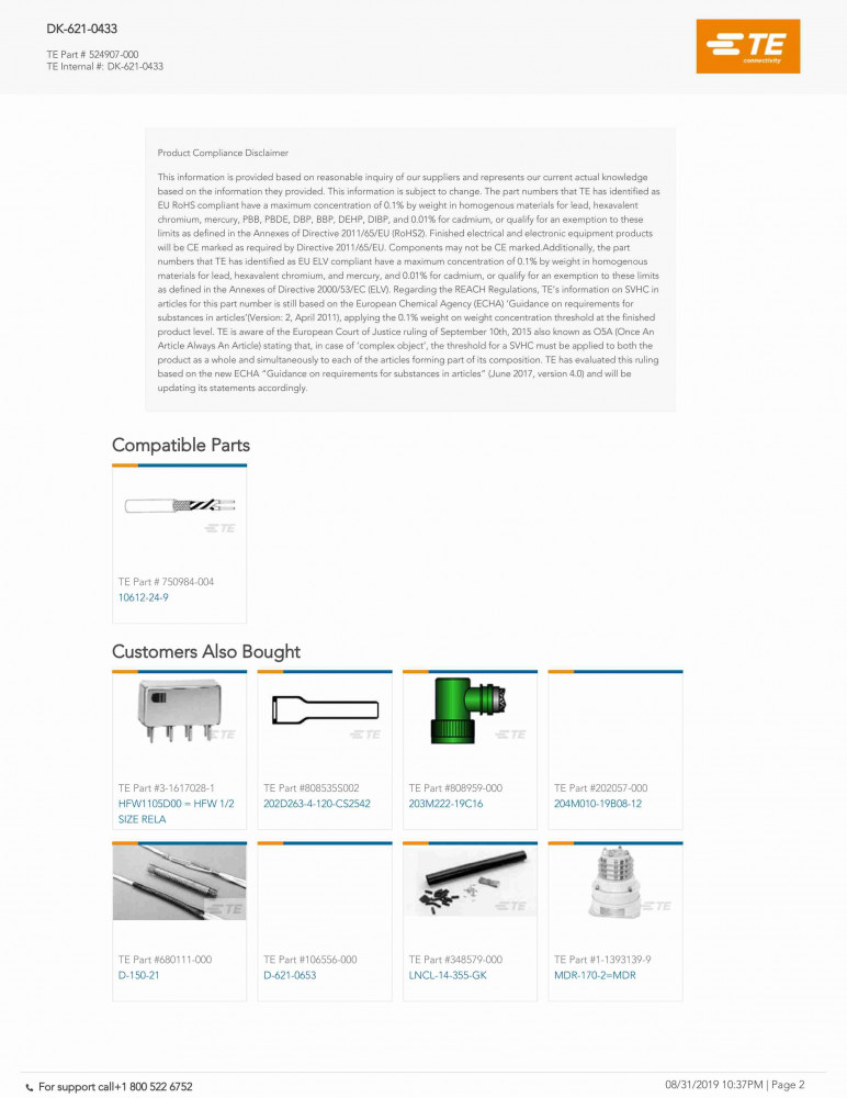 DK-621-0433 technical document page 2