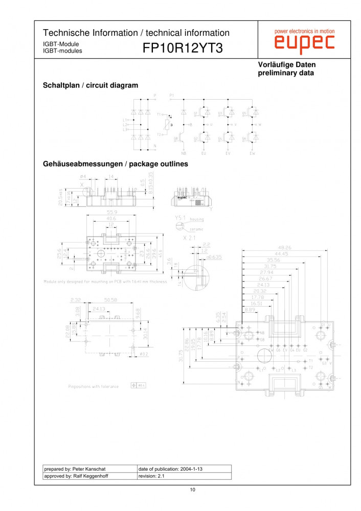FP10R12YT3 technical document page 10