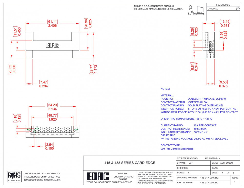EDAC 415-017-000-212 technical drawing