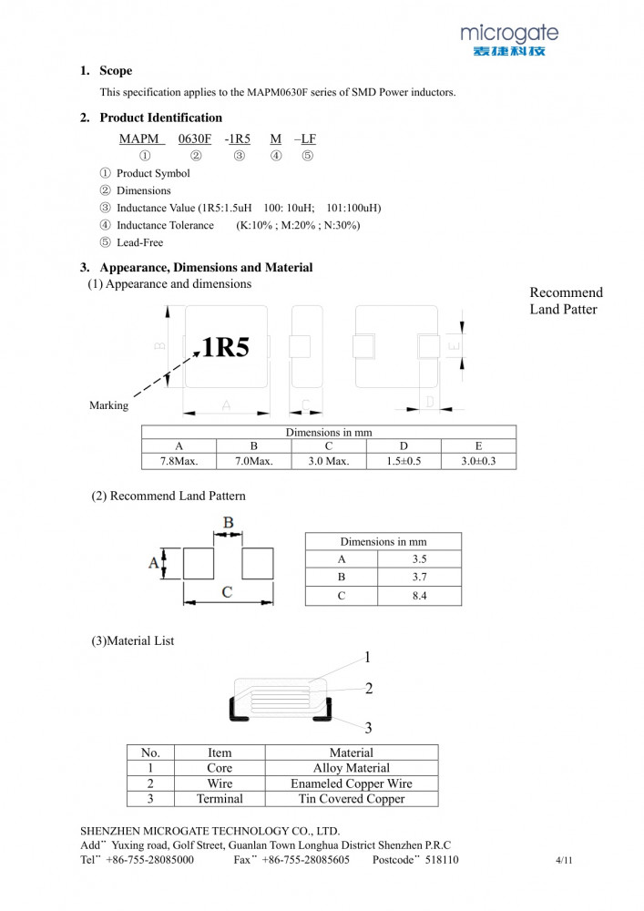 MAPM0630F specification page 4