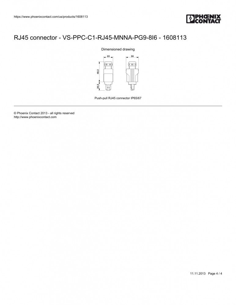 Phoenix Contact 1608113 technical document page 4