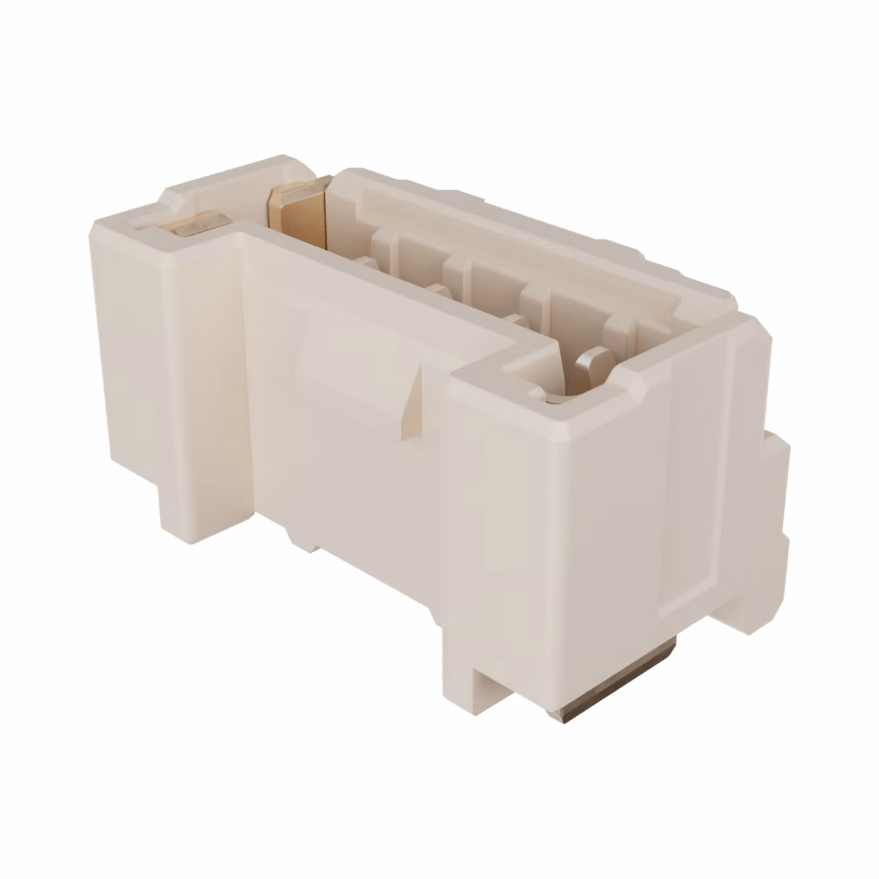 1.50mm Pitch, Micro-Lock Plus PCB Header, Single Row, Right Angle, Surface Mount, Tin-Bismuth Plating, Positive Lock, 4 Circuits, Natural for sale
