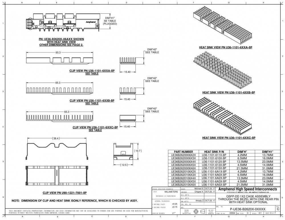 Amphenol UE36-B2620X drawing page 3