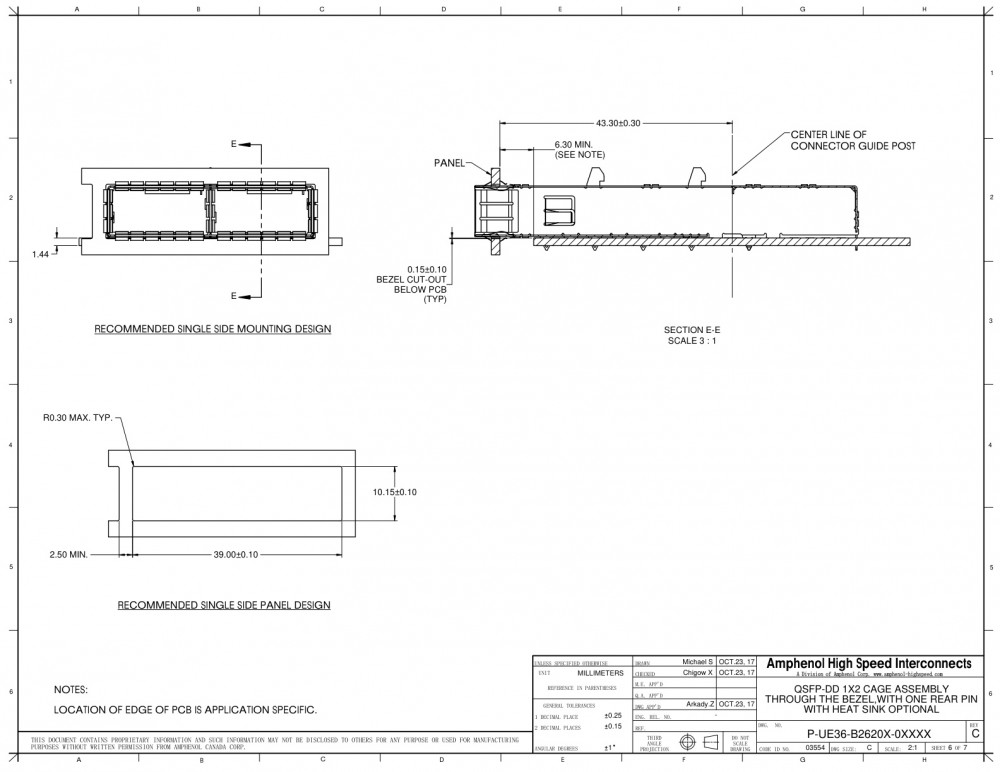 Amphenol UE36-B2620X drawing page 6