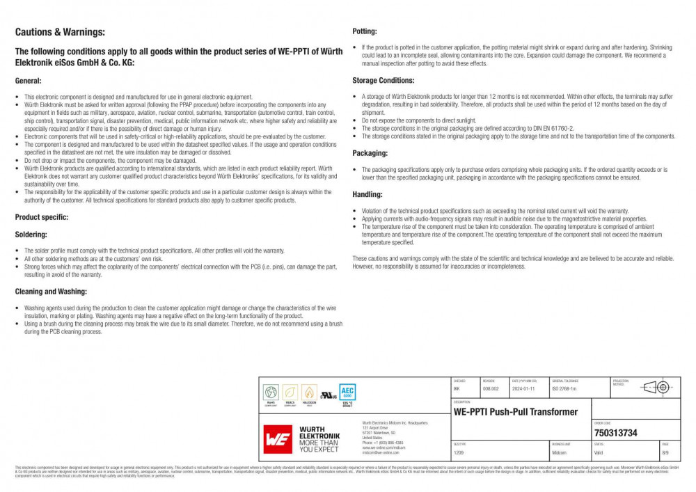 750313734 technical document, page 8