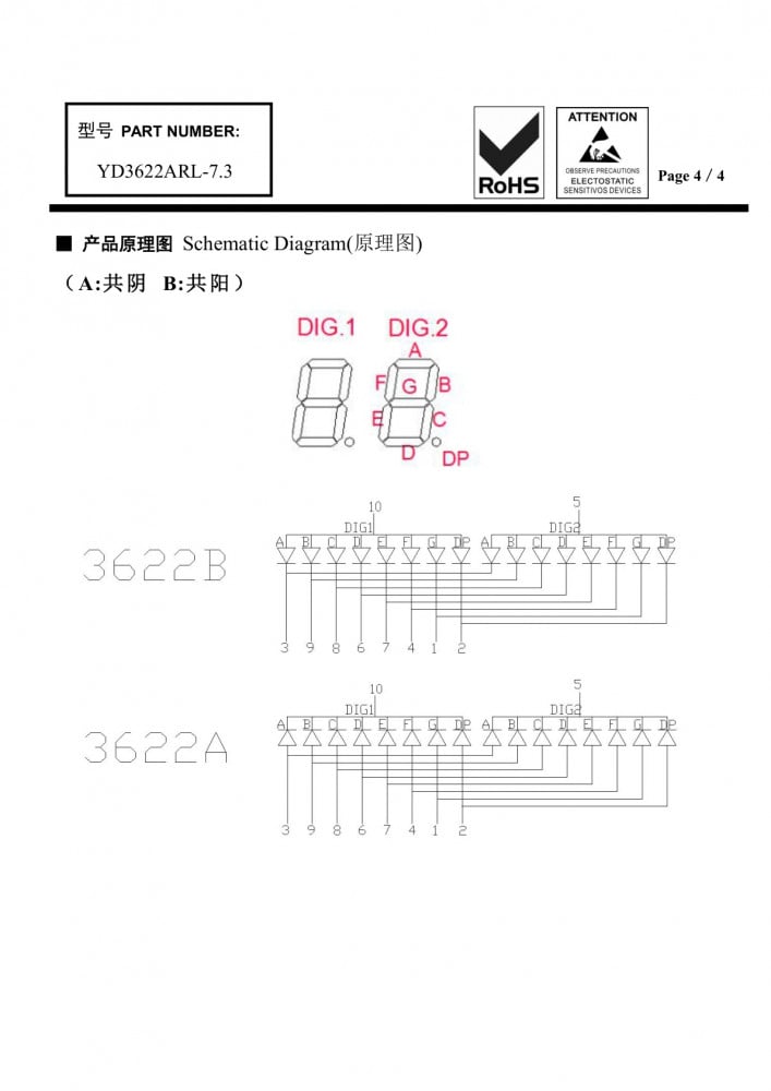 YD3622ARL-7.3 specification page 5