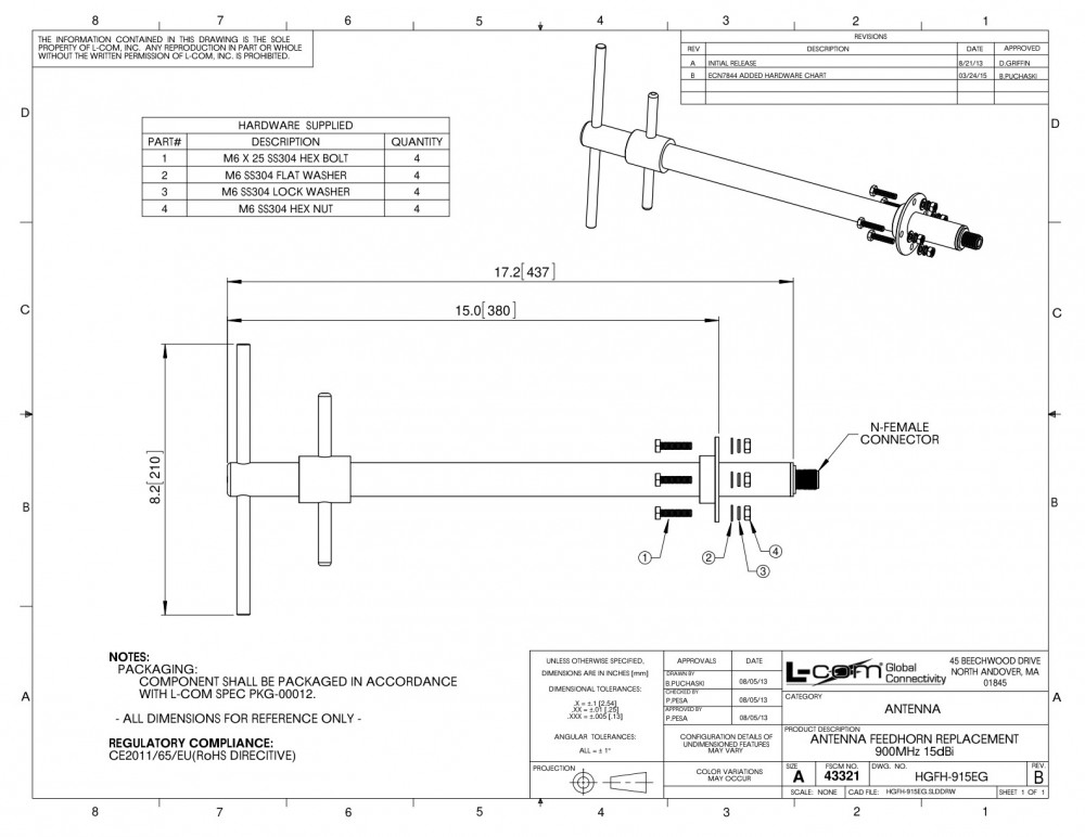 L-com HGFH-915EG technical document preview