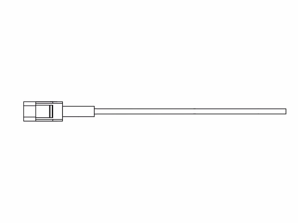 FAKRA SMB Straight Plug Keying Code C Blue to FAKRA SMB Straight Jack Keying Code C Blue on RG-316 Cable, 1180.00mm Length, 50 Ohms