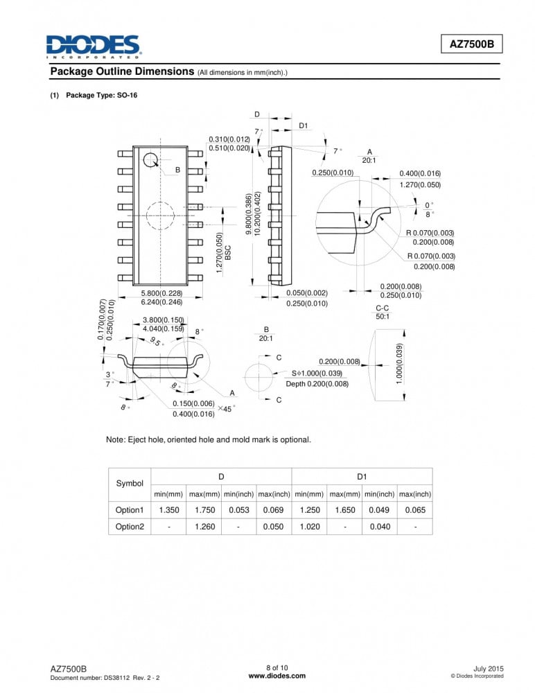 AZ7500BP-E1 datasheet page 8