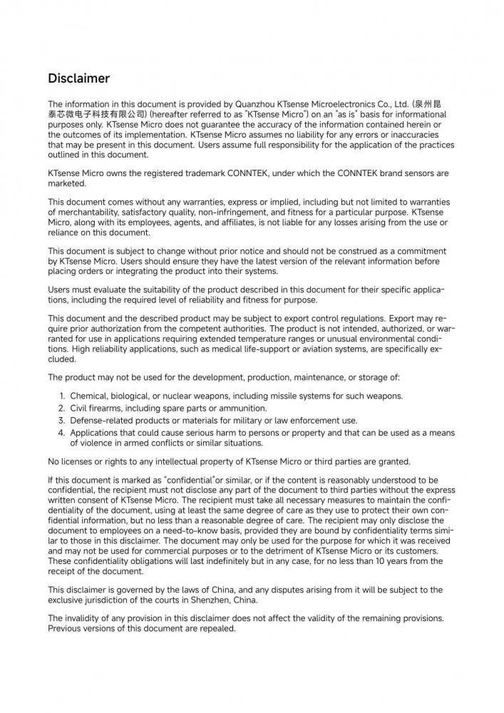 KTH4603 datasheet page 2