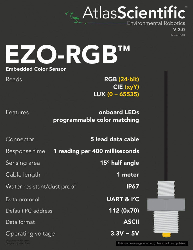EZO-RGB technical document page 1