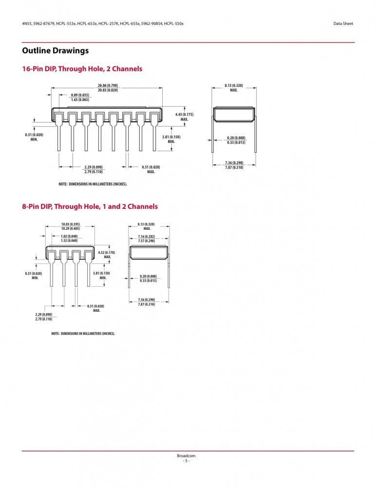 Datasheet page 5