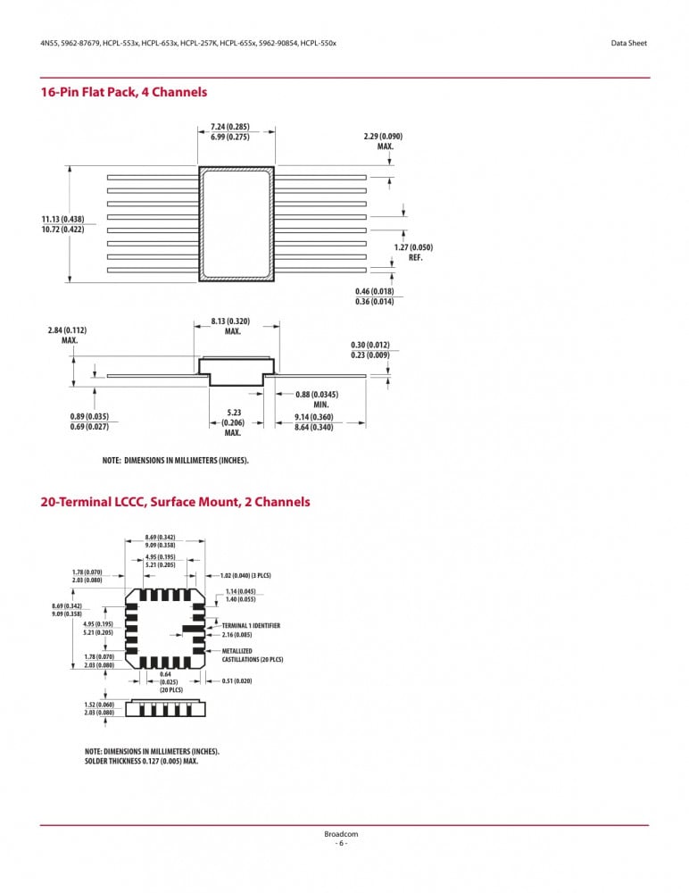 Datasheet page 6