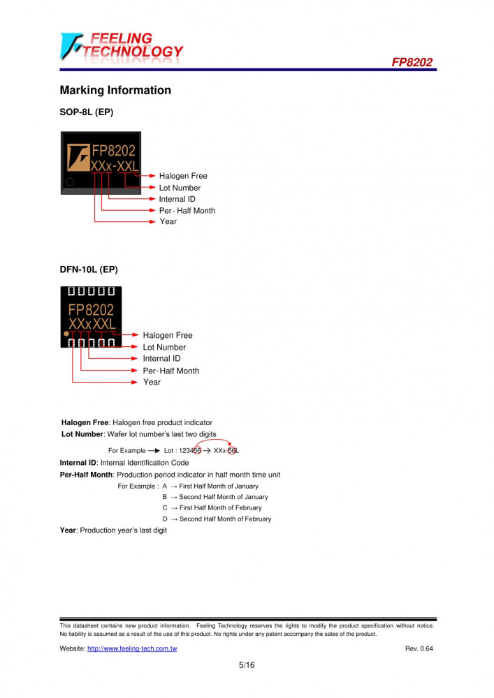 FP8202 datasheet page 5