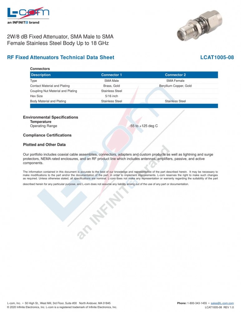 LCAT1005-08 datasheet page 2