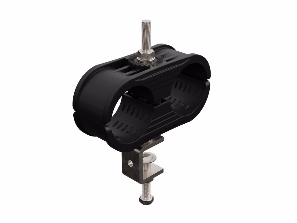 Dual Side, 1-Hole, Feeder Clamp for 1-5/8