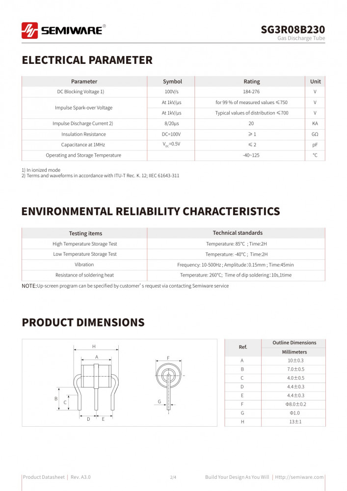 SG3R08B230 datasheet page 2