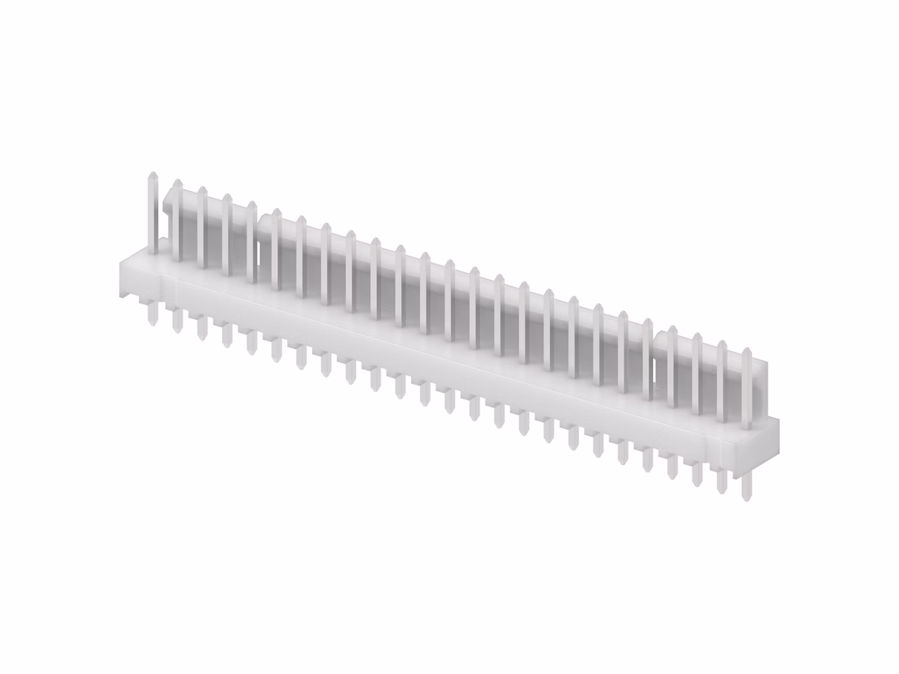 KK 254 Solid Header, Vertical, with Friction Lock, 25 Circuits, 2.54µm Matte Tin (Sn) Plating, 3.56mm Tail Length, Bag for sale