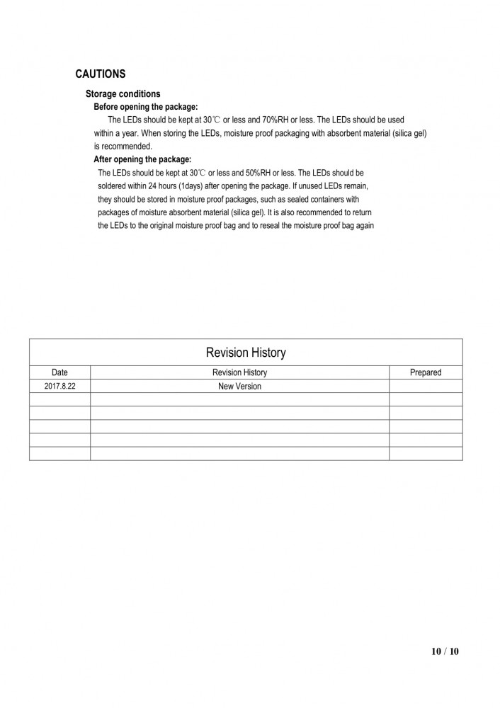 SN-LT3030GAKA40KG-Z datasheet page 10