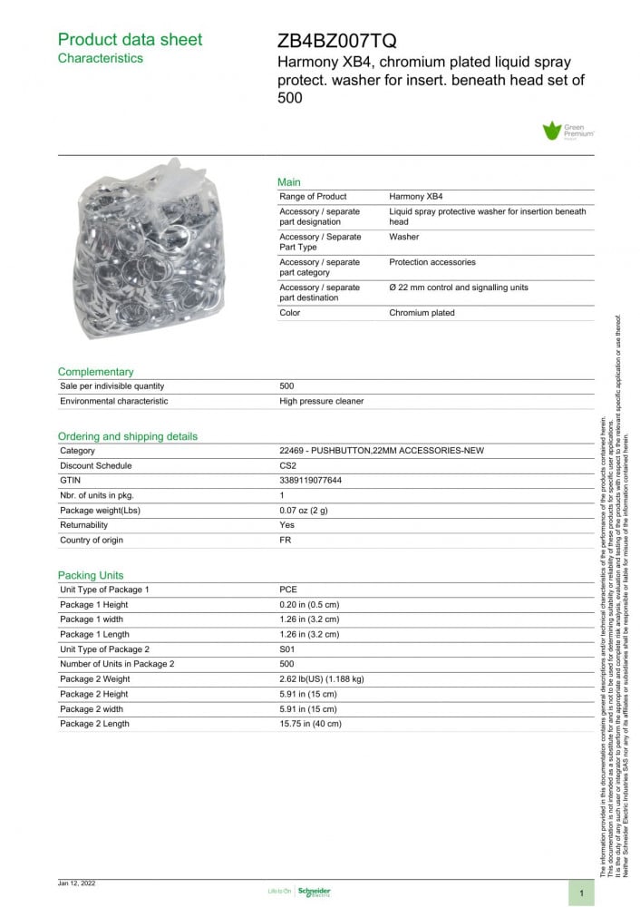 ZB4BZ007TQ technical document page 1