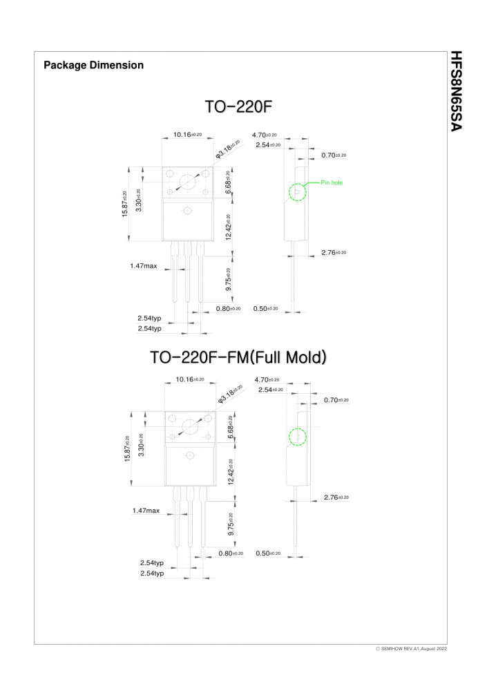 HFS8N65SA datasheet page 7