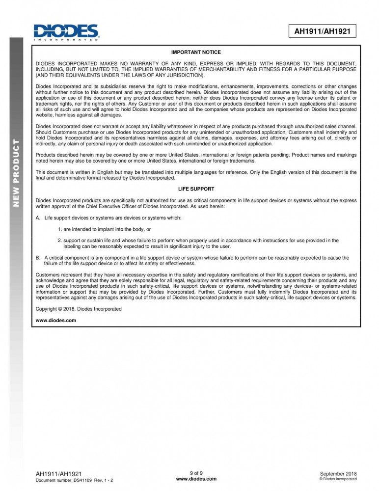 AH1921-W-7 datasheet page 9