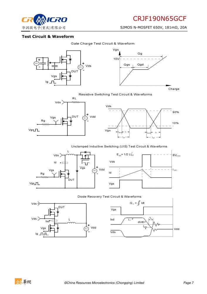 CRJF190N65GCF datasheet page 7
