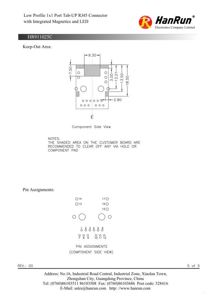 HR911025C technical document page 5