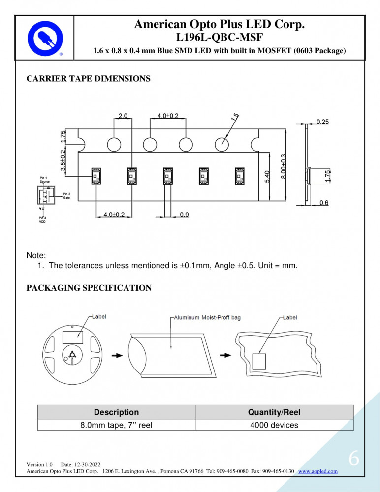 L196L-QBC-MSF datasheet page 6