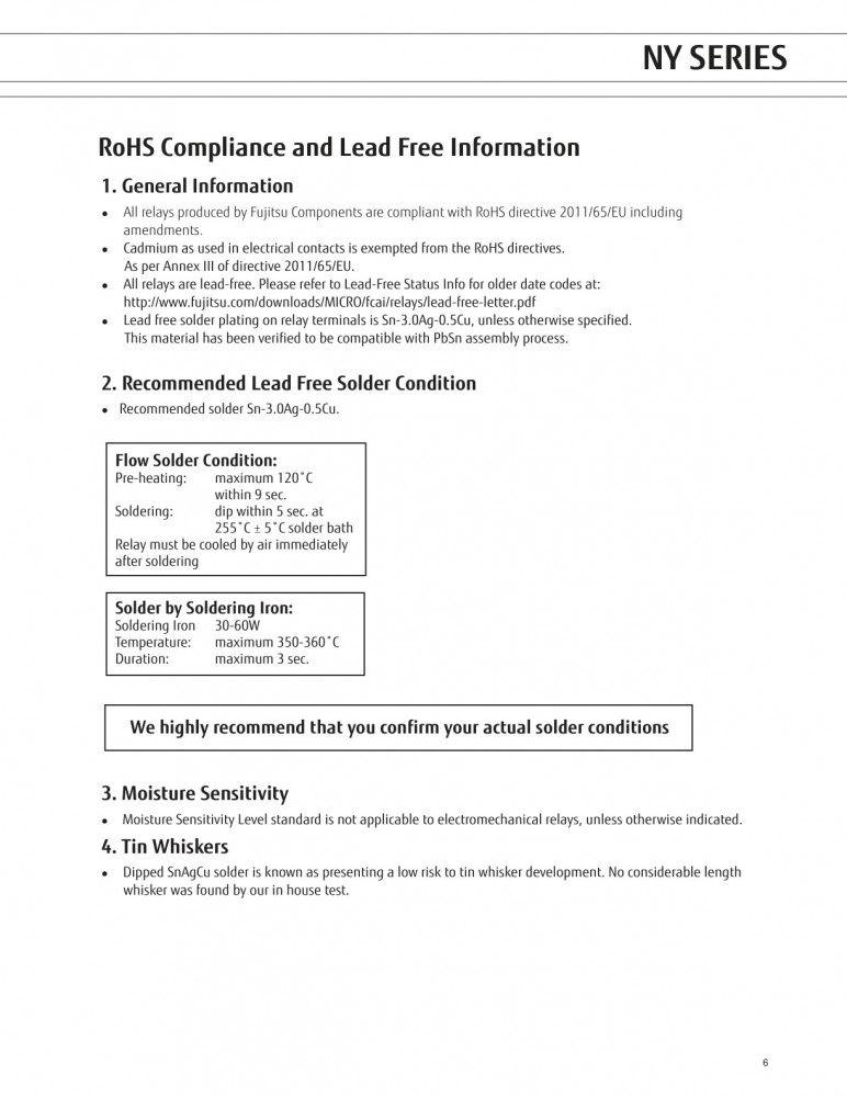 NY Series datasheet page 6