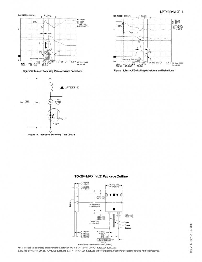 APT10026L2FLLG datasheet page 5