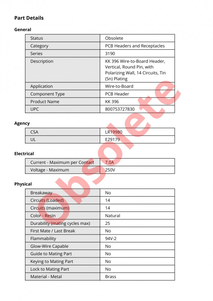 MOLEX 26192141 technical document page 2