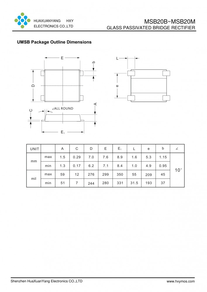 MSB20M datasheet page 3