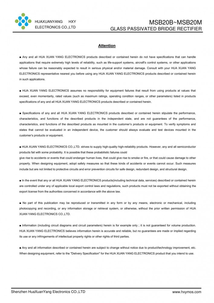 MSB20M datasheet page 4