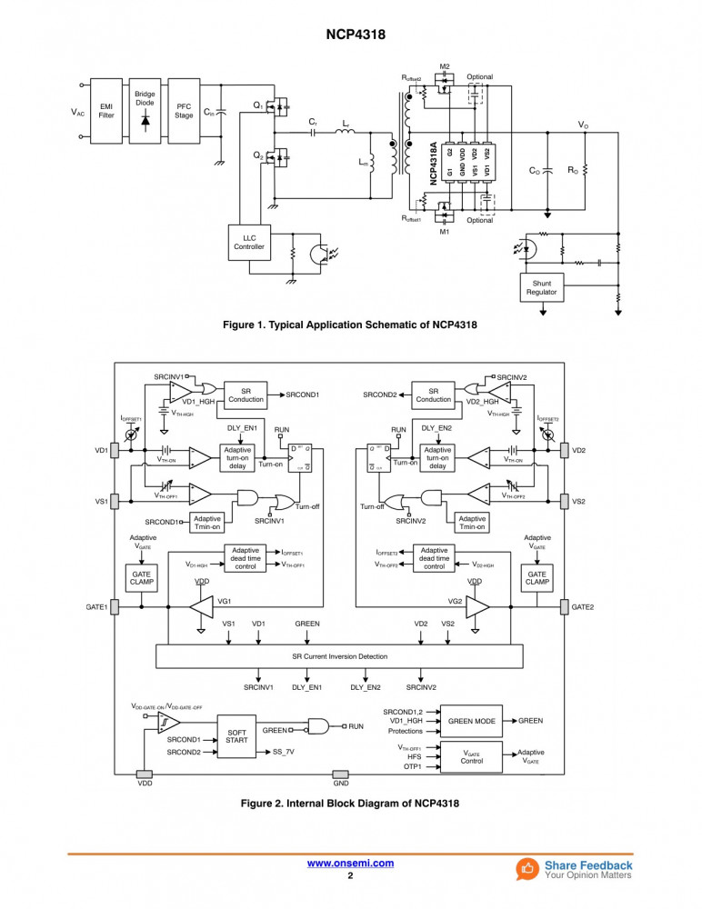 NCP4318 datasheet page 2