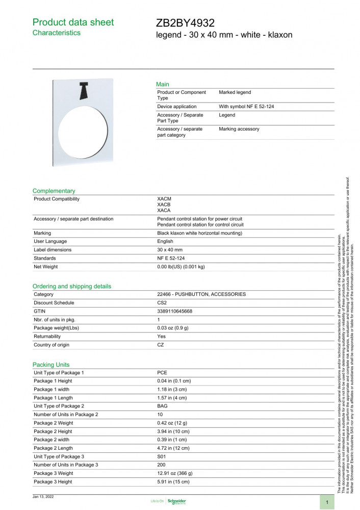 ZB2BY4932 technical document page 1