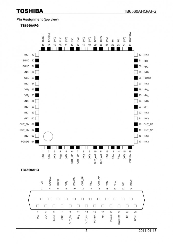 TB6560AHQ datasheet page 5