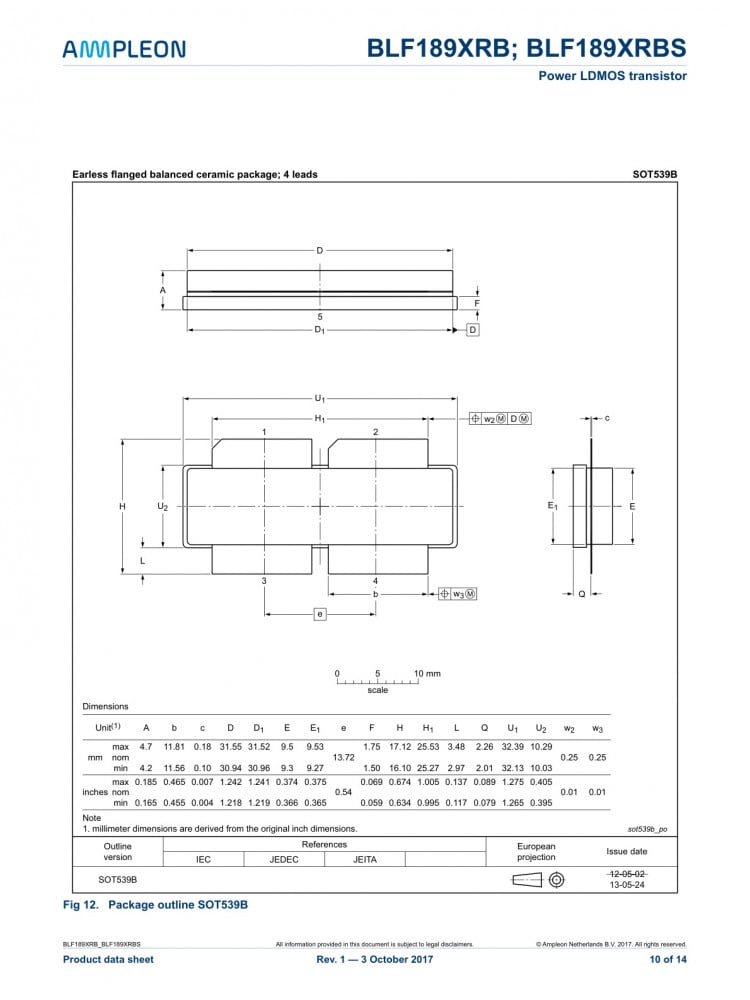 BLF189XRBU datasheet page 10