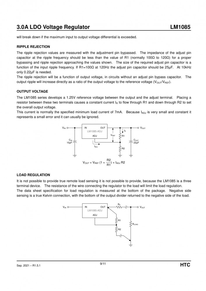 HTC LM1085RS-3.3 datasheet page 9