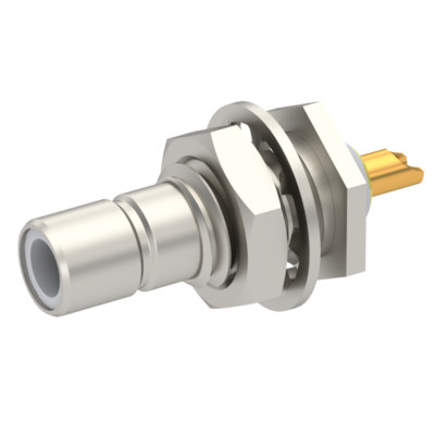 SMB / STRAIGHT JACK RECEPTACLE MALE NICKEL REAR MOUNT for sale