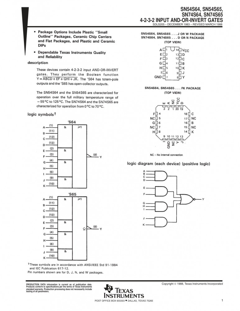 74S65N datasheet page 3