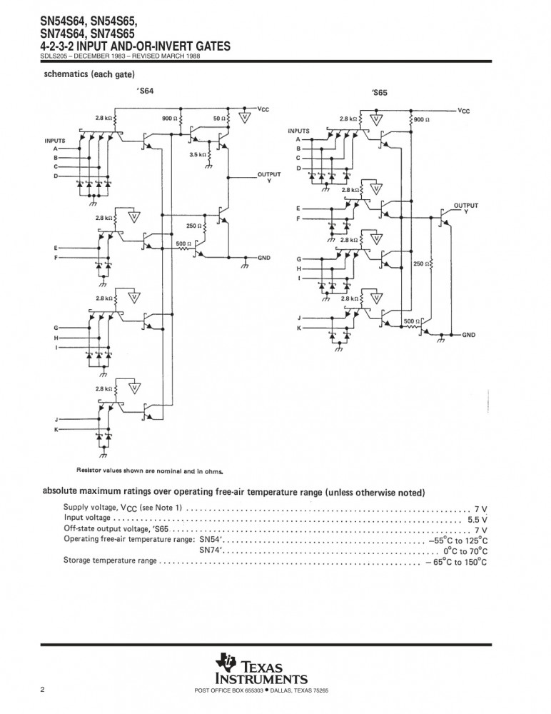 74S65N datasheet page 4