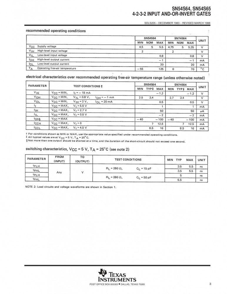 74S65N datasheet page 5