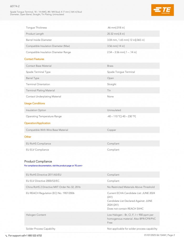 60774-2 technical document page 2
