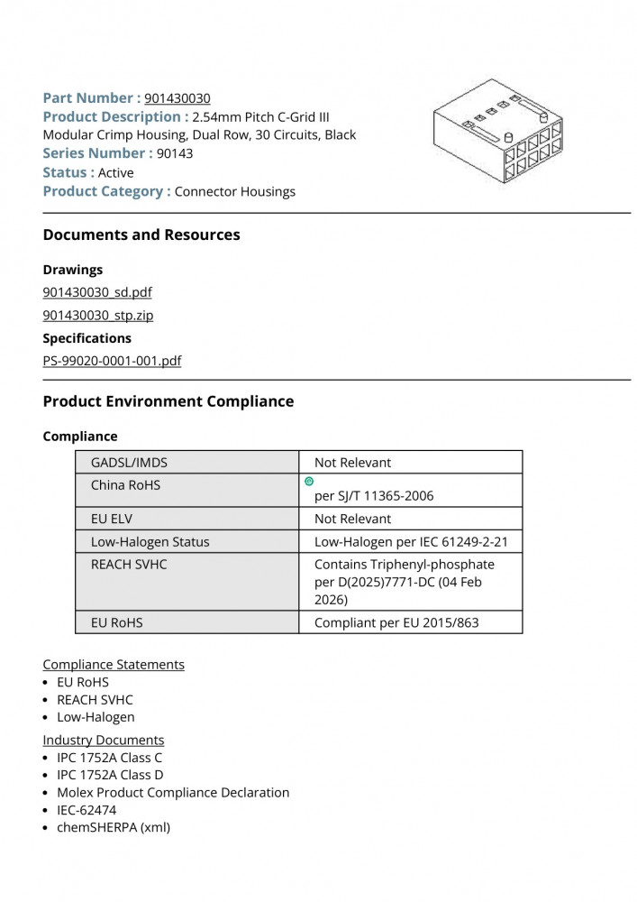 901430030 technical document preview, page 1